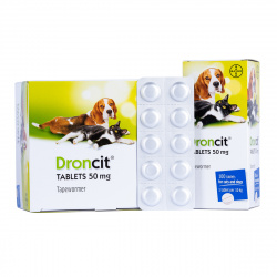 Droncit Tablets for Dogs & Cats - from £1.84 | Tapewormer | UK Pets