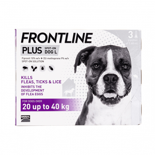 Buy Frontline Plus Spot On Dog Large from £22 - UK Pets