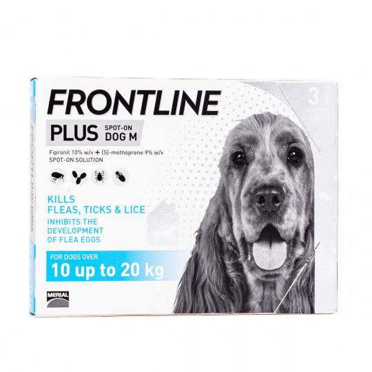 Buy Frontline Plus for Dogs (Spot-On - Medium Dogs) from £24.65 | UK Pets